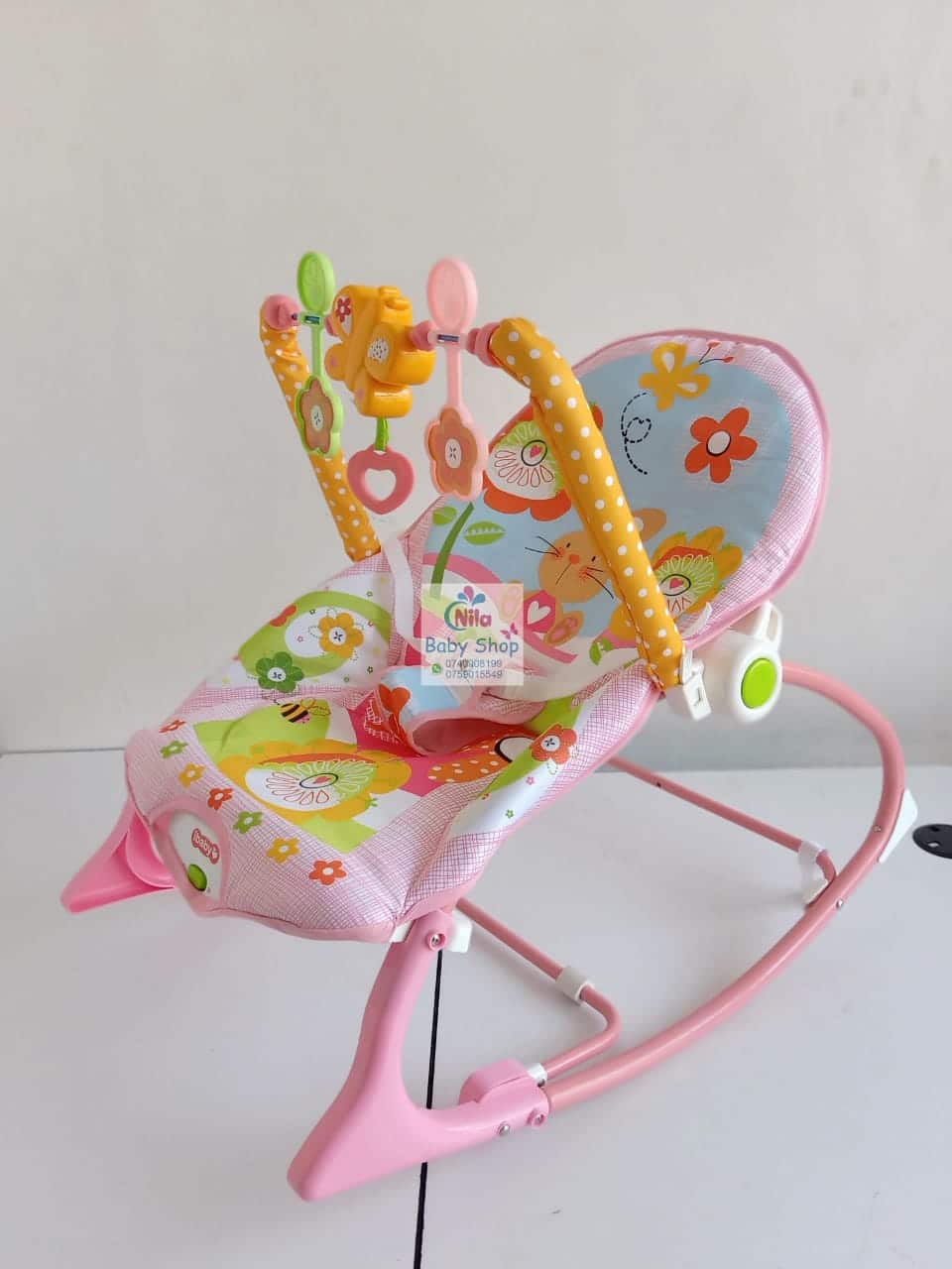 Baby Rocker with Musical Toy Bar & Vibrations – Nila Baby Shop