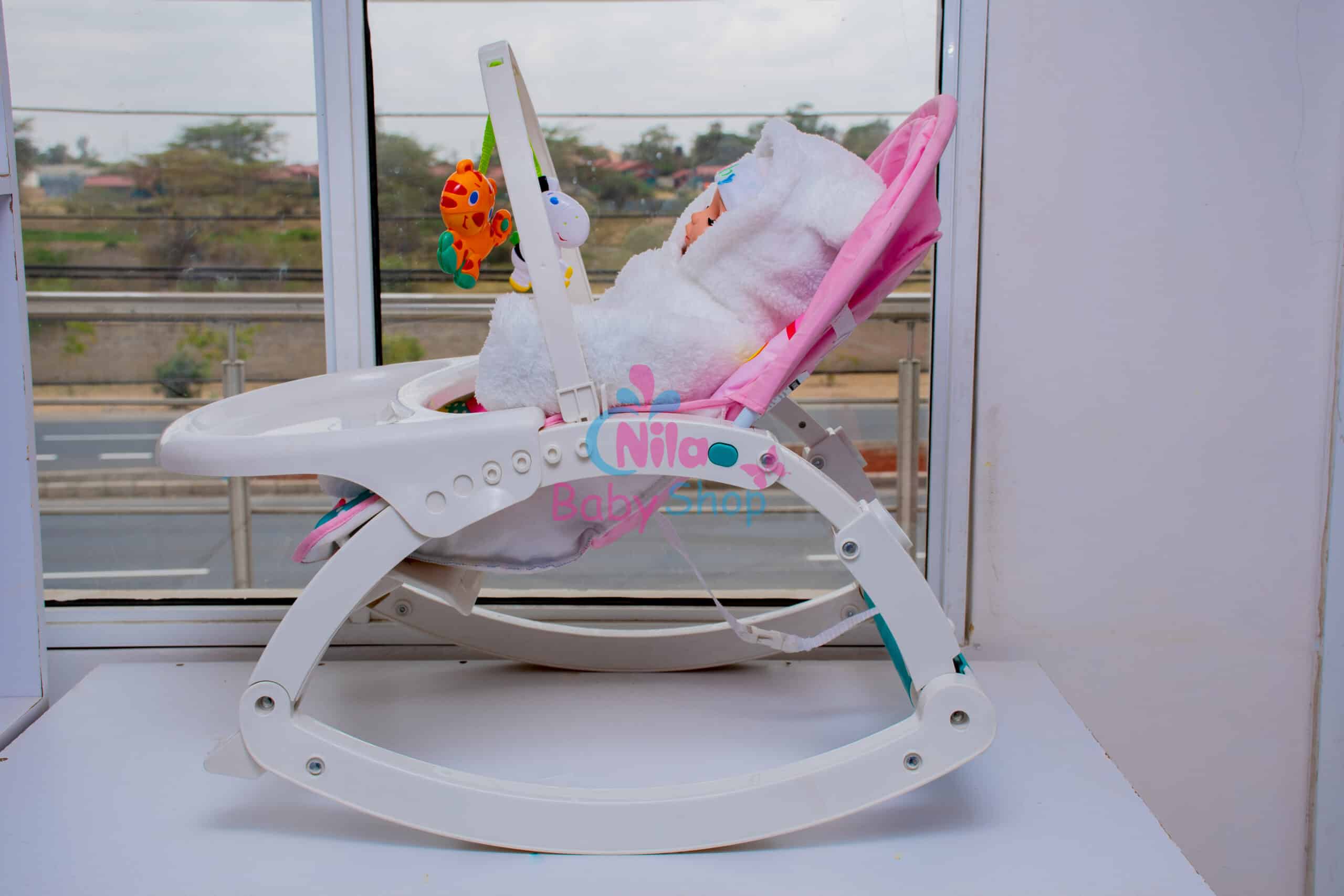 Baby Rocker with Musical Toy Bar & Vibrations – Nila Baby Shop