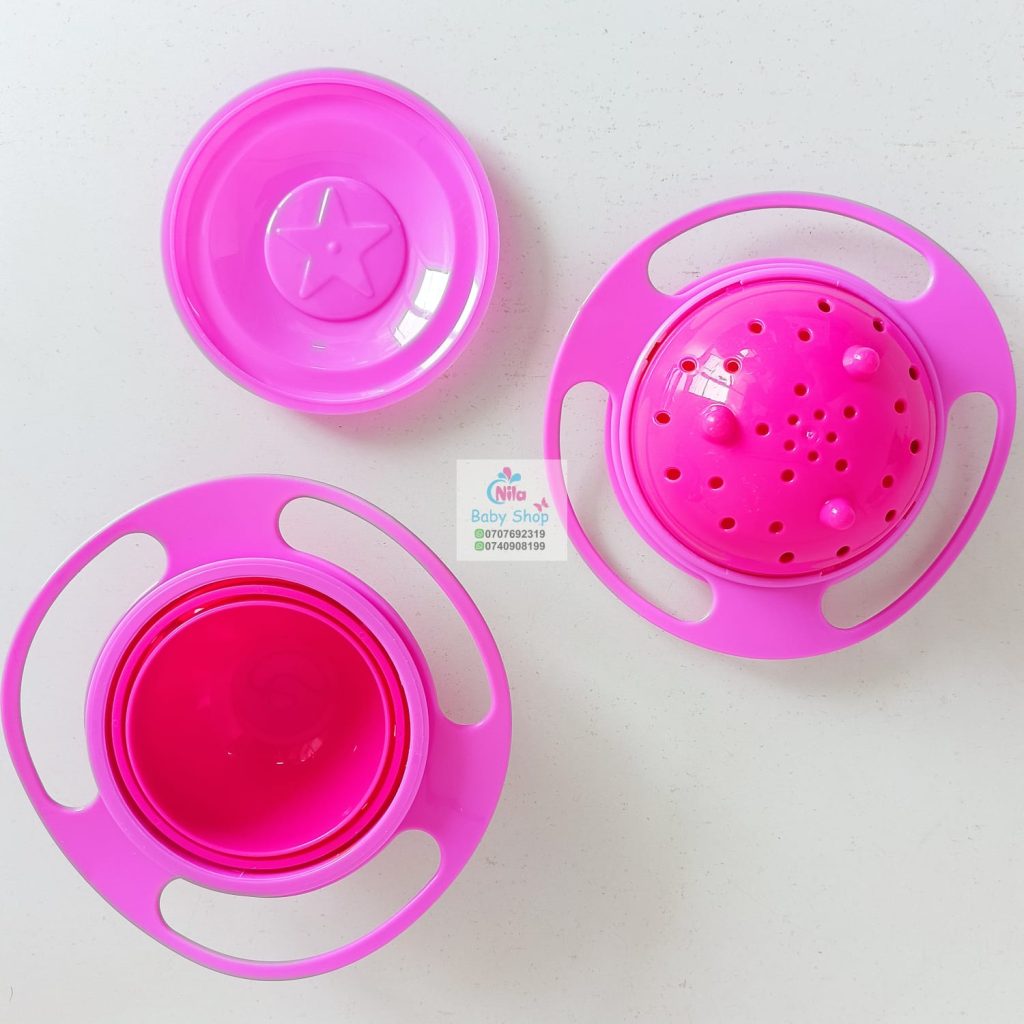 360 Degree Rotate Gyro Non-spill Bowl