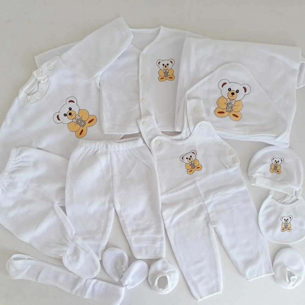 11 Pieces Fleece Unisex Newborn Baby Receiving Set - Nila Baby Shop