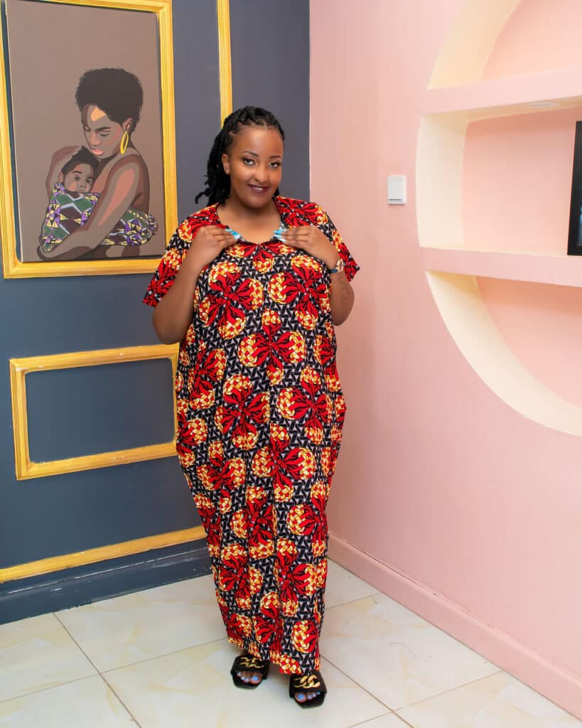 African Swahili Maxi Dera Free Size Maternity Dress - Nila Baby Shop