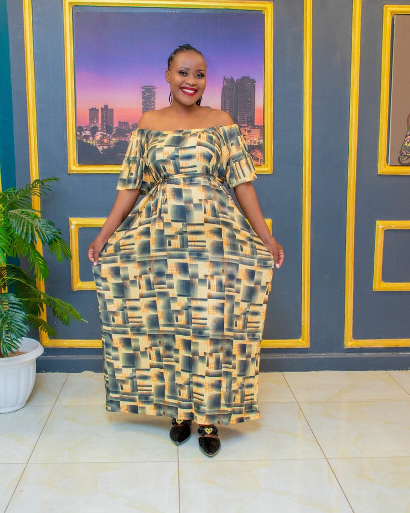 African Swahili Maxi Dera Free Size Maternity Dress